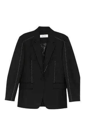 RÓHE Róhe Contrast-Stitching Single-Breasted Blazer
