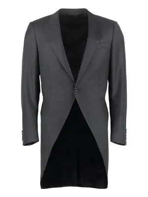 Canali Single-breasted Long-sleeve Jacket - Black