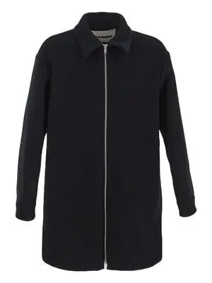 JIL SANDER Raw Edge Felt Jacket - Black