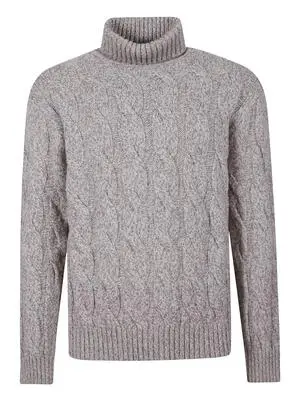 Eleventy Cable-knit Turtleneck Jumper - No