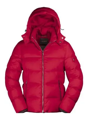 MOORER Moorer Down Zip-Up Hooded Coat