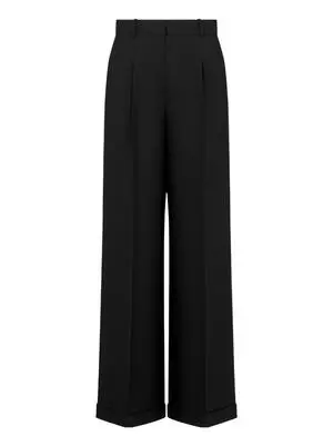 Dior Wide-leg Tailored Pants - Black