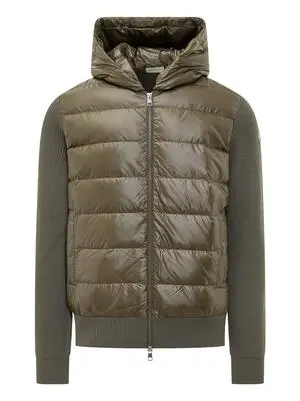 Moncler Quilted Down Zip Hooded Jacket - No