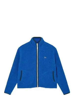 DRAKE'S LONDON Long Sleeve Fleece Casual Jacket - Blue
