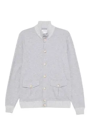 GRAN SASSO Long-sleeved Knitwear With Button-down Closure - Grey