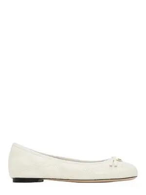 Valentino Garavani Bow Detailed Ballerinas - Ivory