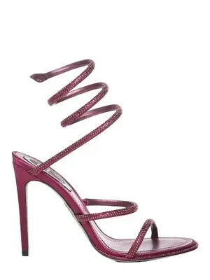 Rene Caovilla Embellished Stiletto Heeled Sandals - Red