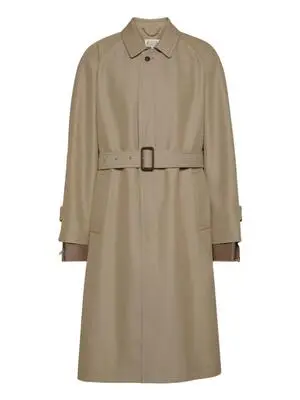MAISON MARGIELA Single Breasted Trench Coat - Gray
