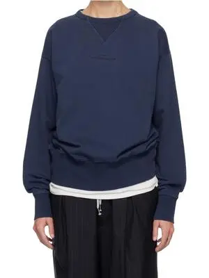 MAISON MARGIELA Logo-detail Sweatshirt - Navy