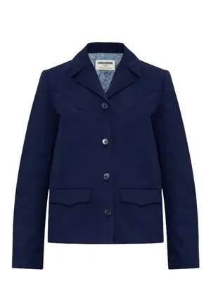Zadig&Voltaire Button-fastening Blazer With Notched Lapel - Black