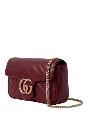 Gucci Matelassé Shoulder Bag - Red