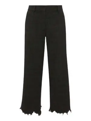 J.W.ANDERSON Distressed Straight-leg Trousers - Black