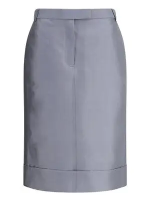 Thom Browne Midi Pencil Skirt With Welt Pockets - Medium Gray