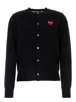 PLAY COMME DES GARCON Comme Des Garcons Play Wool Cardigan