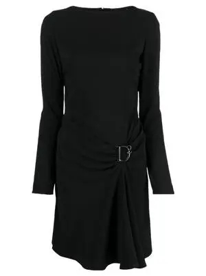 Dsquared2 Long Sleeved Draped Dress - Black