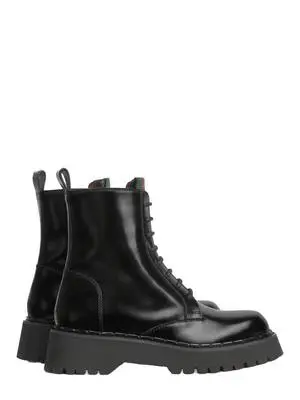 Gucci Lace-up Combat Boots - Black