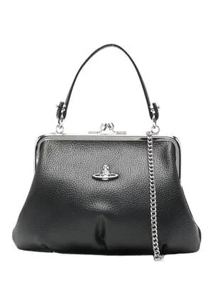 VIVIENNE WESTWOOD Granny Frame Purse With Chain Strap - Black