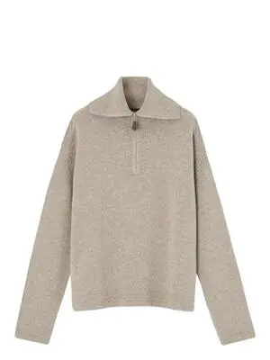 LORO PIANA Loro Piana Carezza Quarter Zip Sweater
