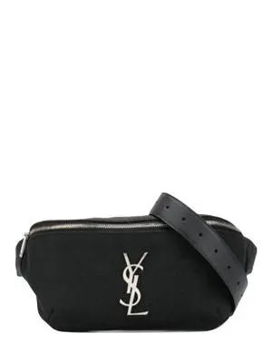 Saint Laurent Monogram Belt Bag - Black
