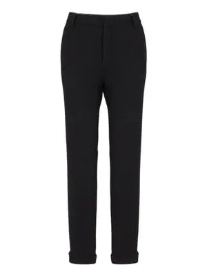Balmain High-rise Tapered Trousers - Black