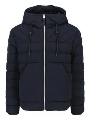 Mackage Zip-up Drawstring Down Jacket With Quilted Detailing - Black