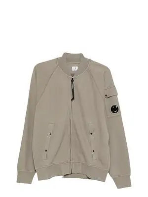 C.P. COMPANY Patch-pocket Zip-fastening Sweatshirt - Grey