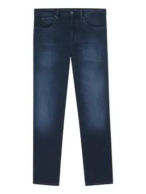 Hugo Boss Logo Patch Jeans - Dark Blue