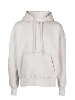 Ami Long Sleeved Drawstring Hoodie - White