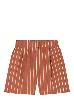 BRUNELLO CUCINELLI Brunello Cucinelli Striped Elastic Waist Shorts