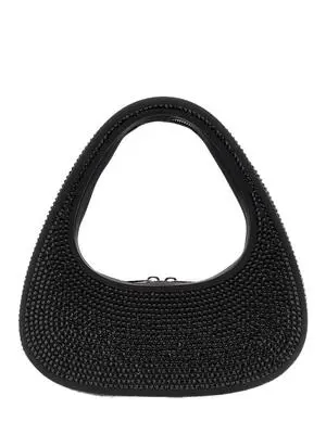 Coperni Studded Zippered Shoulder Bag - Black