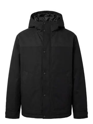 Gucci Cotton Ripstop Padded Jacket With Gg Canvas - Black