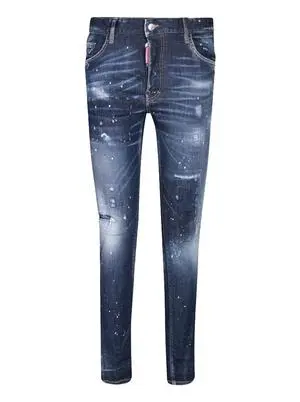 Dsquared2 Ripped Wash Super Twinky Jeans - Blue