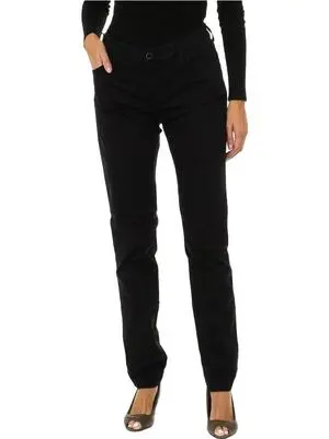 Emporio Armani Logo Detail Straight Leg Jeans - Black