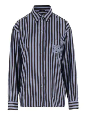 Etro Striped Button-up Shirt - Black