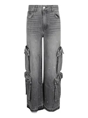 Amiri Straight Leg Jeans - Gray
