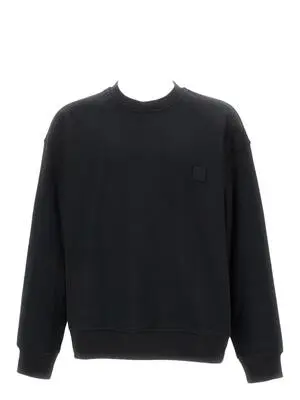 WOOYOUNGMI Floral Motif Crewneck Sweater - Black