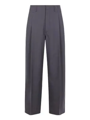 LEMAIRE Pleated Tailored Trousers - Black