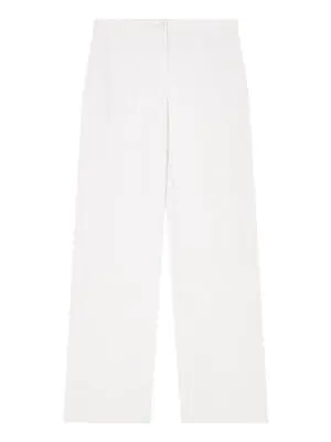 Emporio Armani Button-fastening Tailored Trousers - White