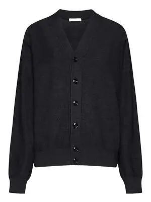 LEMAIRE V-neck Knitted Cardigan - Gray
