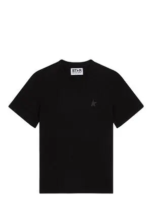 GOLDEN GOOSE Star-printed Crewneck T-shirt - Black