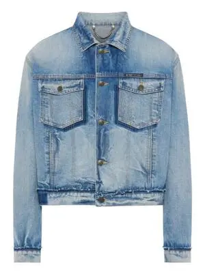 MAISON MARGIELA Maison Margiela Distressed Denim Trucker Jacket Blue Wash