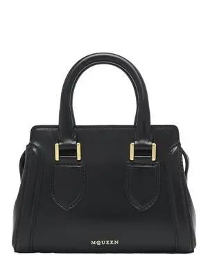 Alexander McQueen Birdee Mini Tote Bag - Black/gold