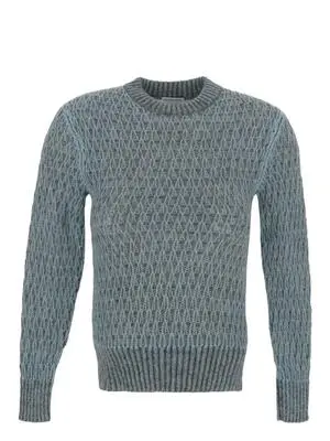 Bottega Veneta Crewneck Ribbed Jumper - Gray