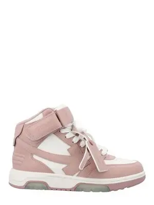 Off-White Out Of Office Lace-up High Top Sneakers - Nude