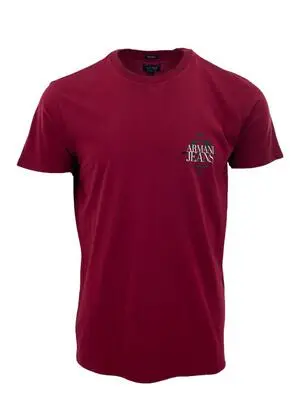 Emporio Armani Item O-neck Short-sleeved T-shirt - Red