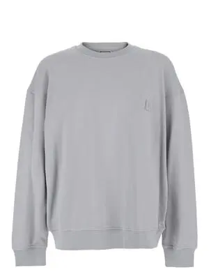 WOOYOUNGMI Floral Motif Crewneck Sweater - Gray