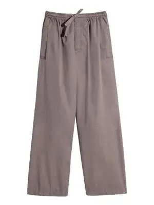 LEMAIRE Relaxed Fit Pyjama Pants With Drawstring - Iris Purpurea