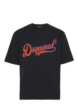Dsquared2 Logo Patch Crewneck T-shirt - Black