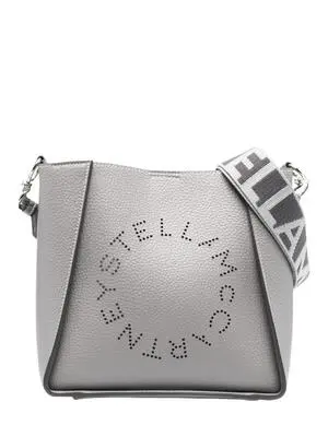 Stella McCartney Logo Perforated Crossbody Bag - Gray