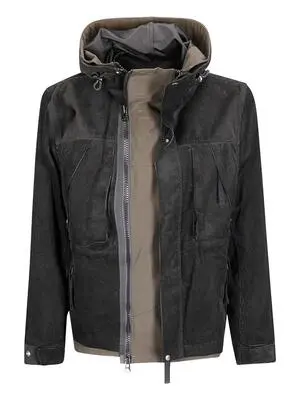 Sacai Long Sleeve Hooded Jacket - Black